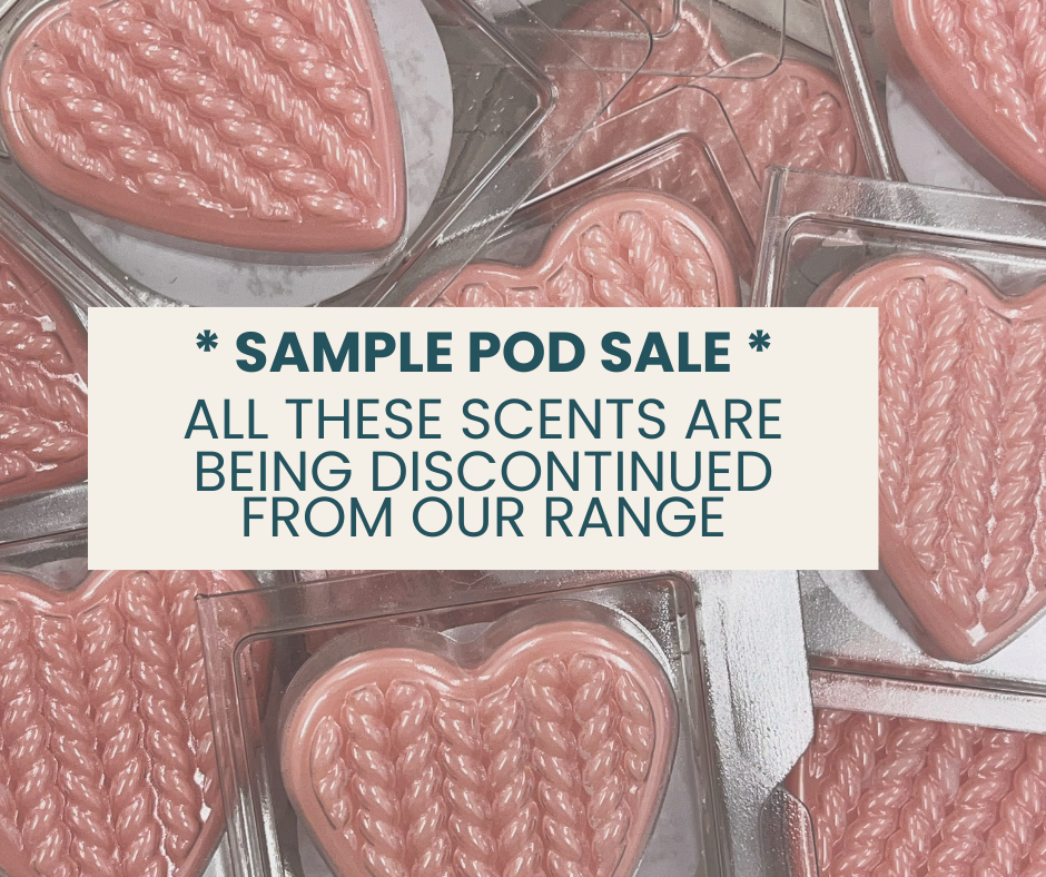 DISCONTINUED HEART SAMPLE PODS – WAXANDMELT